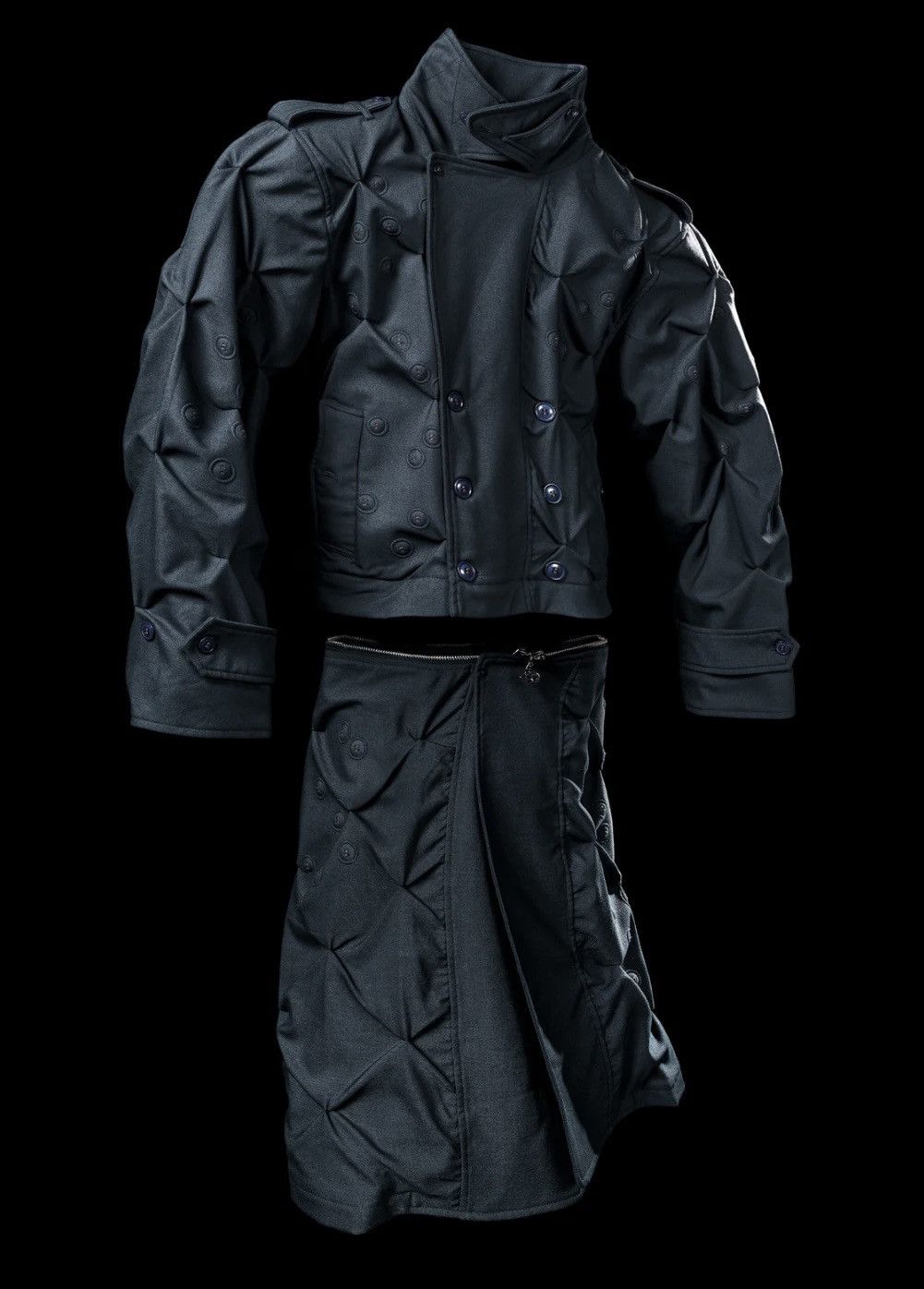 Bad Son Badson Buttons Convertible Coat | Grailed