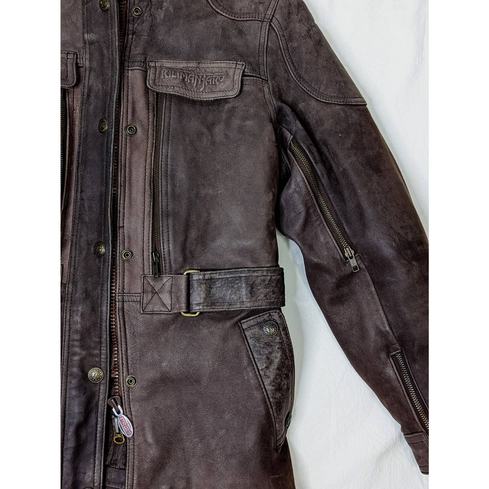 First Gear First Gear Ladies Leather KILIMANJARO Motorcycle Jacket SZ 8 ...