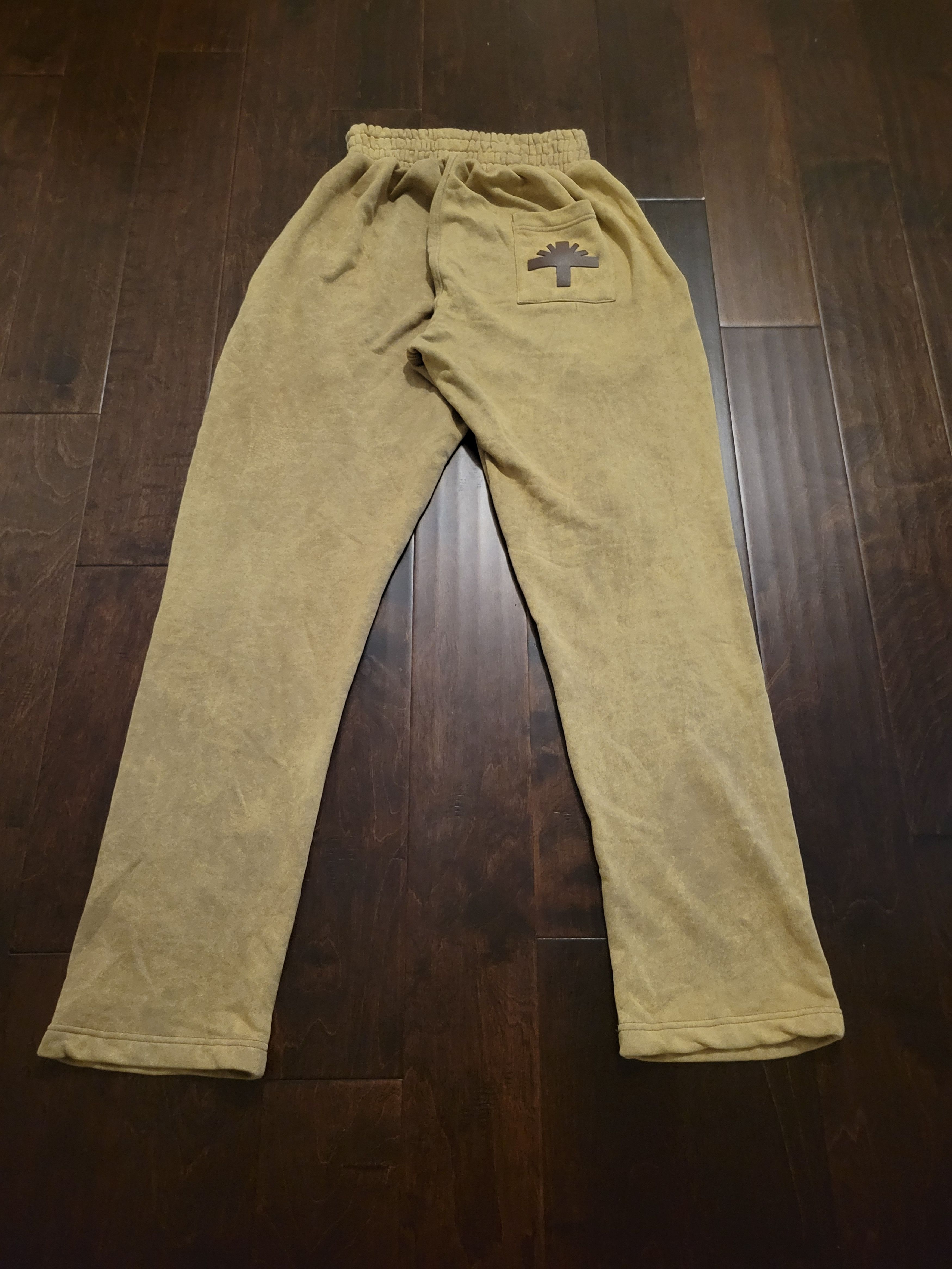 Vertabrae Vertebrae Tan Maroon Dyed Look Sweatpants | Grailed