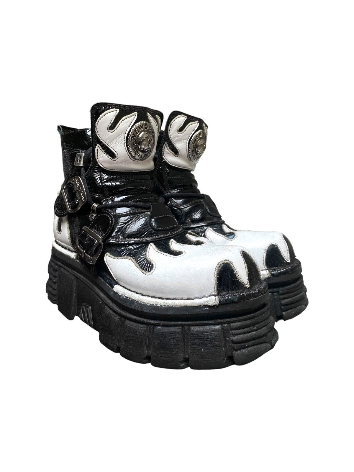 Avant Garde × New Rock × Vintage Vintage New Rock flame boots | Grailed