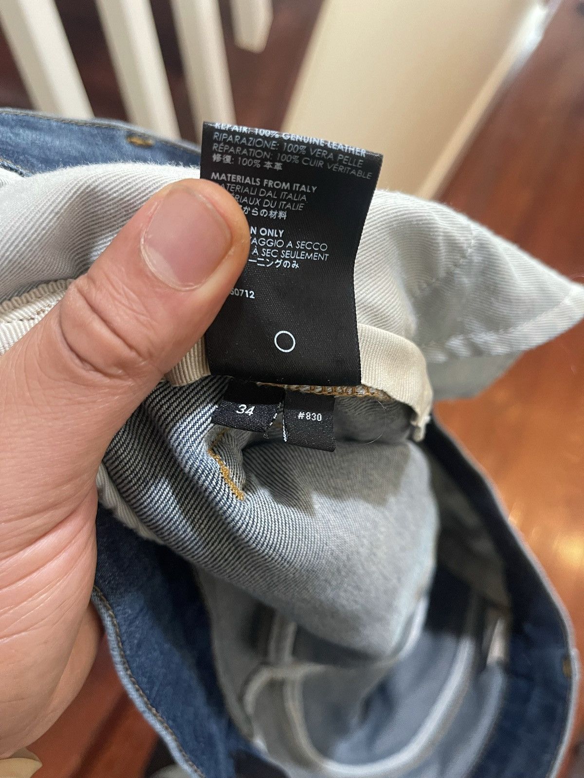 Amiri Amiri Mx1 Dark Blue/Red Knee | Grailed