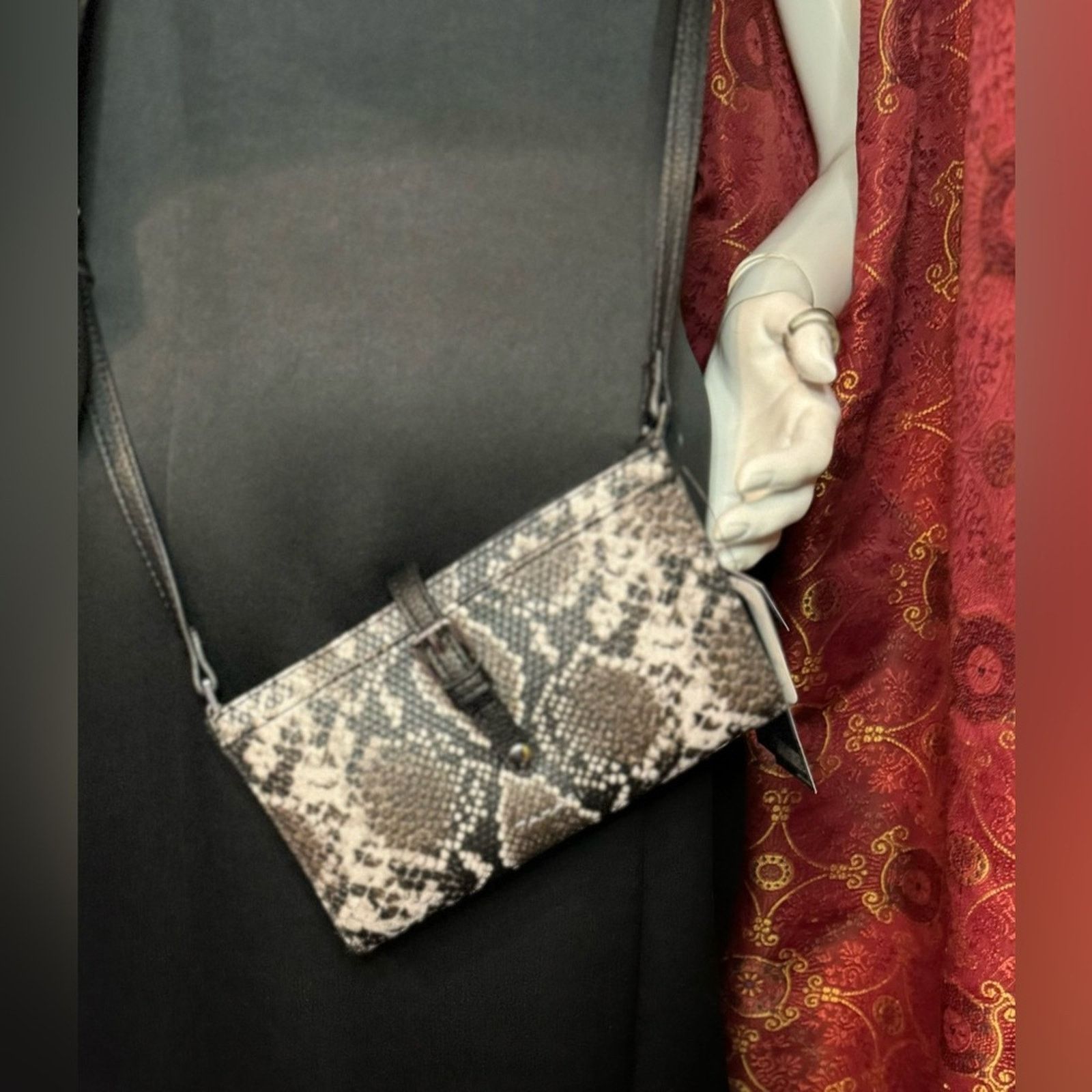 Elie Tahari Faux Snake Skin Bucket and Crossbody Bags. | Grailed