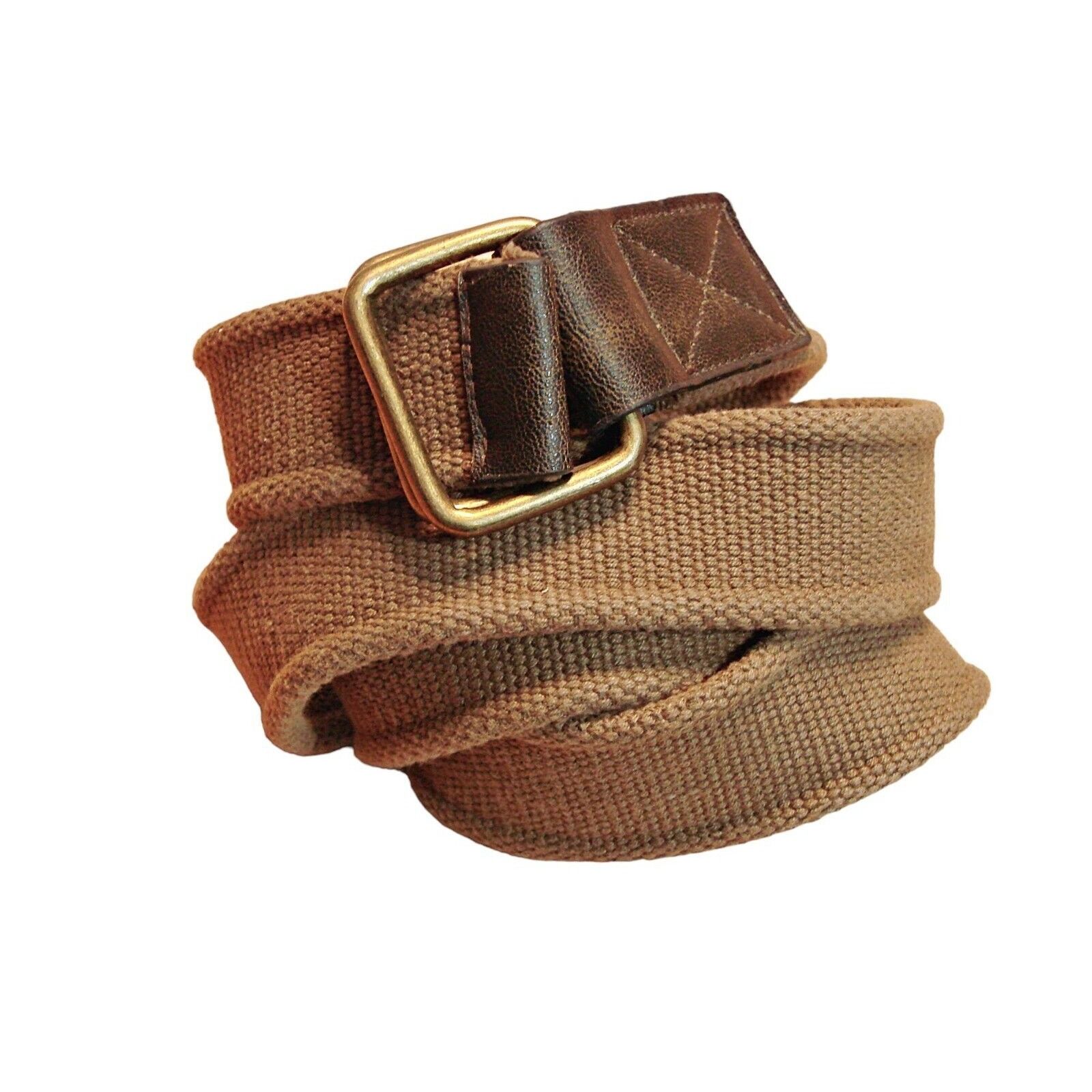 Vintage Wide Fabric Cargo Surplus Double D Ring Belt Vintage Mens 54 ...
