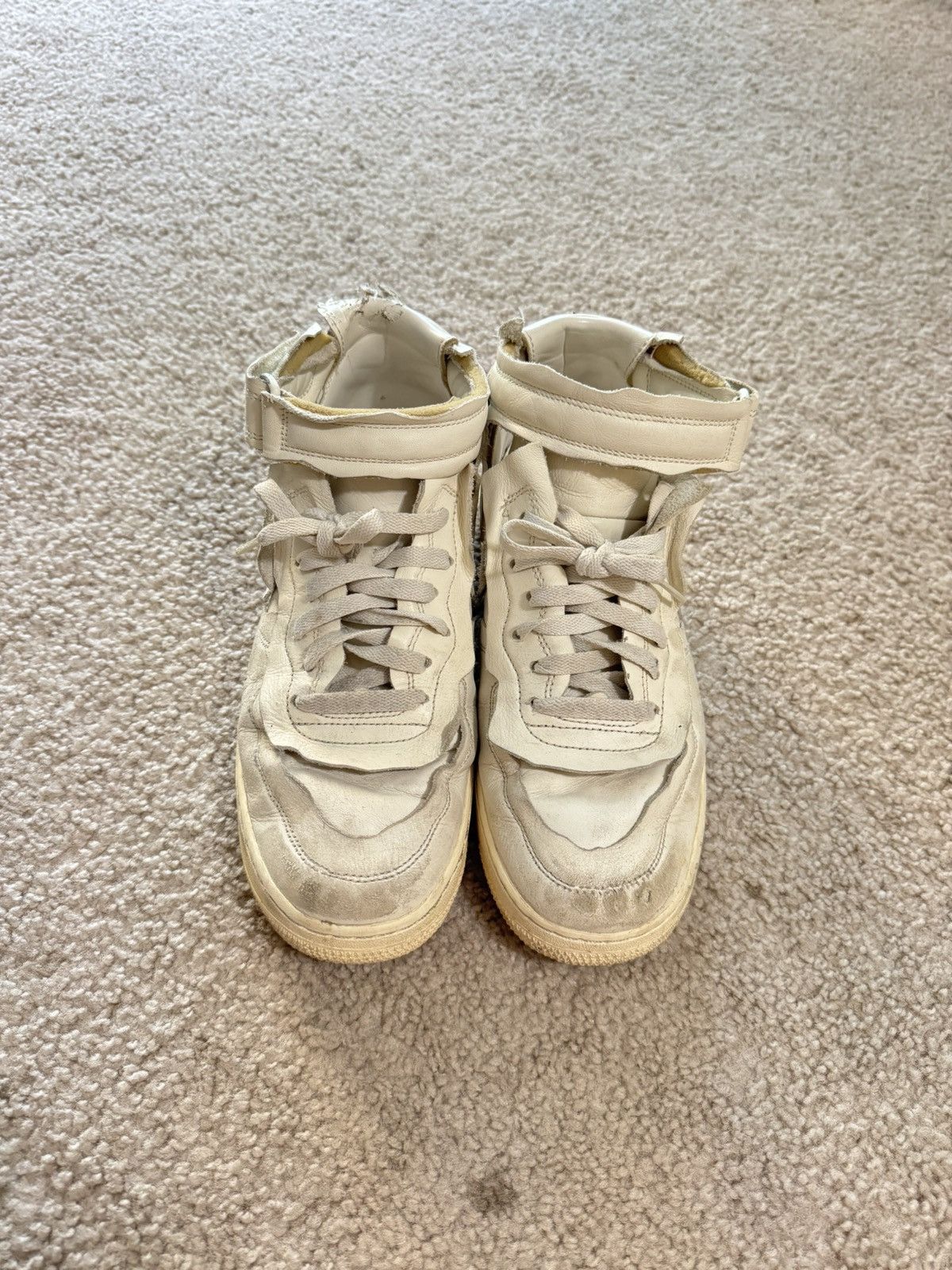 Comme des Garcons × Nike Cream White CDG Air Force 1 | Grailed