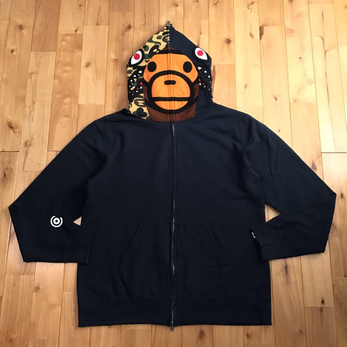 Bape BAPE Milo Shark full zip hoodie Navy a bathing ape | Grailed