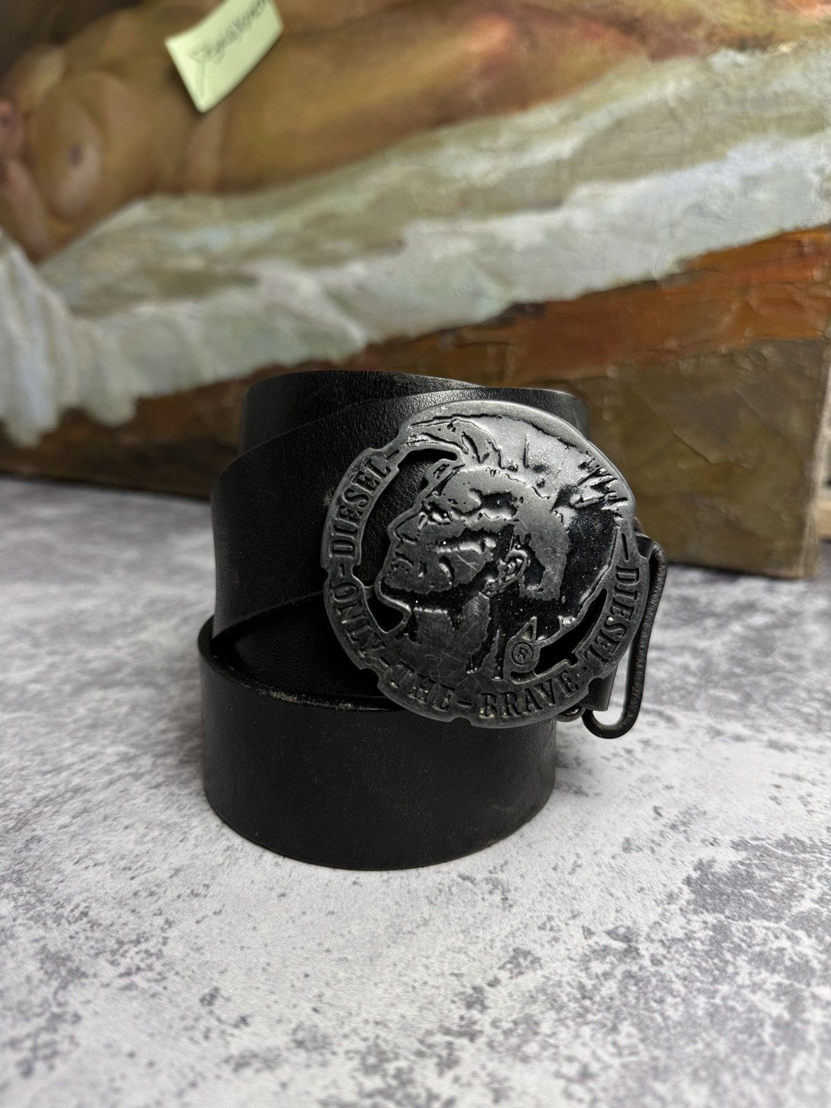 Avant Garde × Diesel × Vintage DIESEL Metallic Punk Buckle Big Punk ...