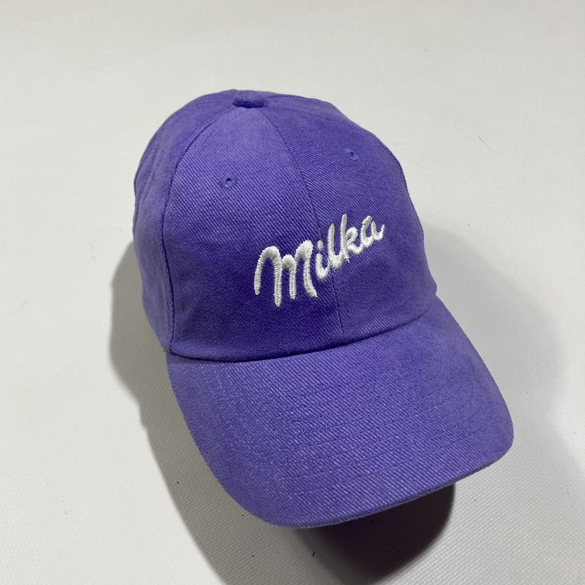 Streetwear × Vintage Vintage 90s Milka Logo Purple Cap Hat Streetwear ...