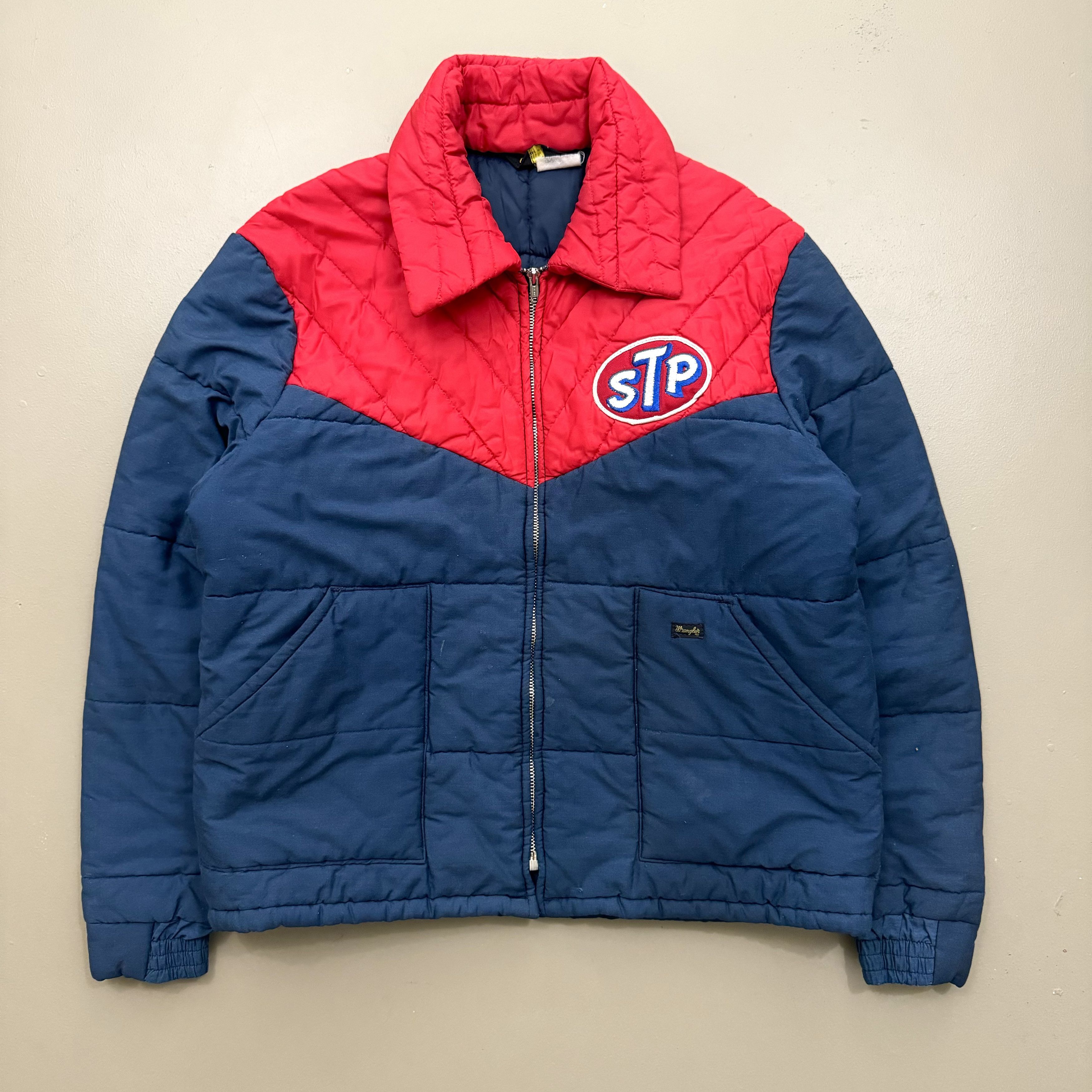 Vintage VTG 70s Wrangler STP Racing Richard Petty Crew Team Jacket ...