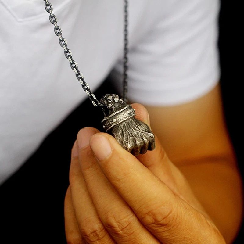 Cuban Link Chain Gothic Pendants Fist Cross Necklace | Grailed