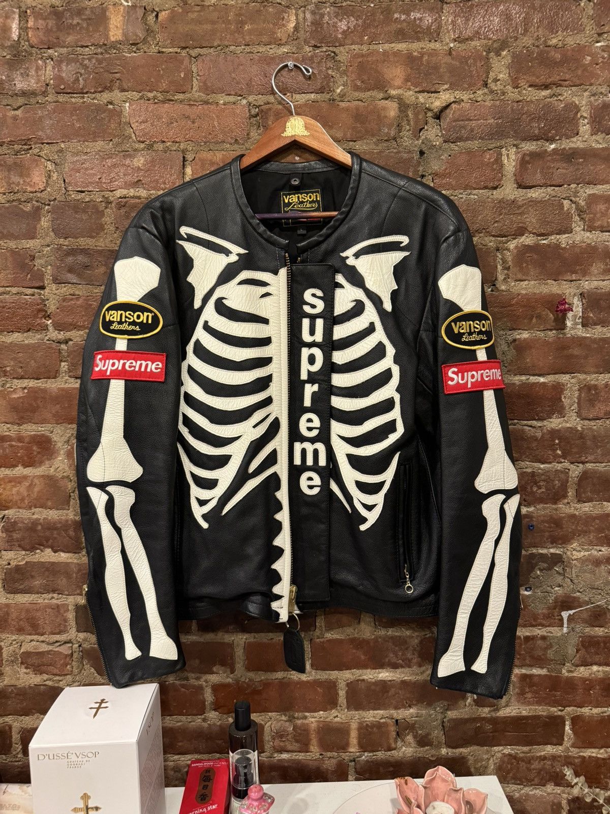 Supreme × Vanson Leathers Supreme Vanson Bones leather jacket FW17 ...