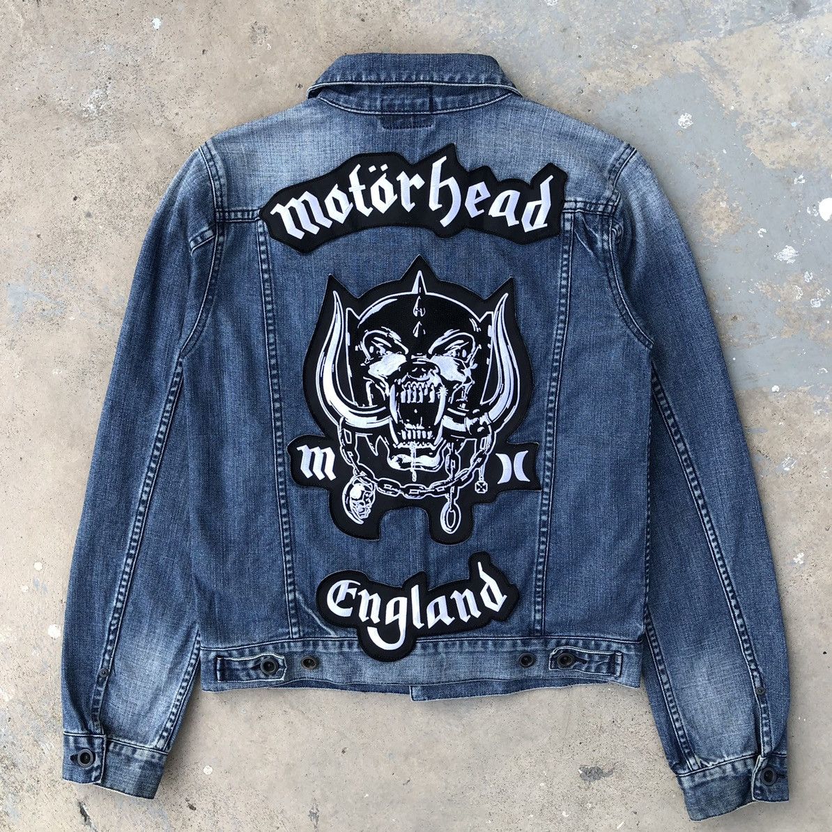 Denim Jacket × Distressed Denim × Hurley Hurley x Motorhead England ...