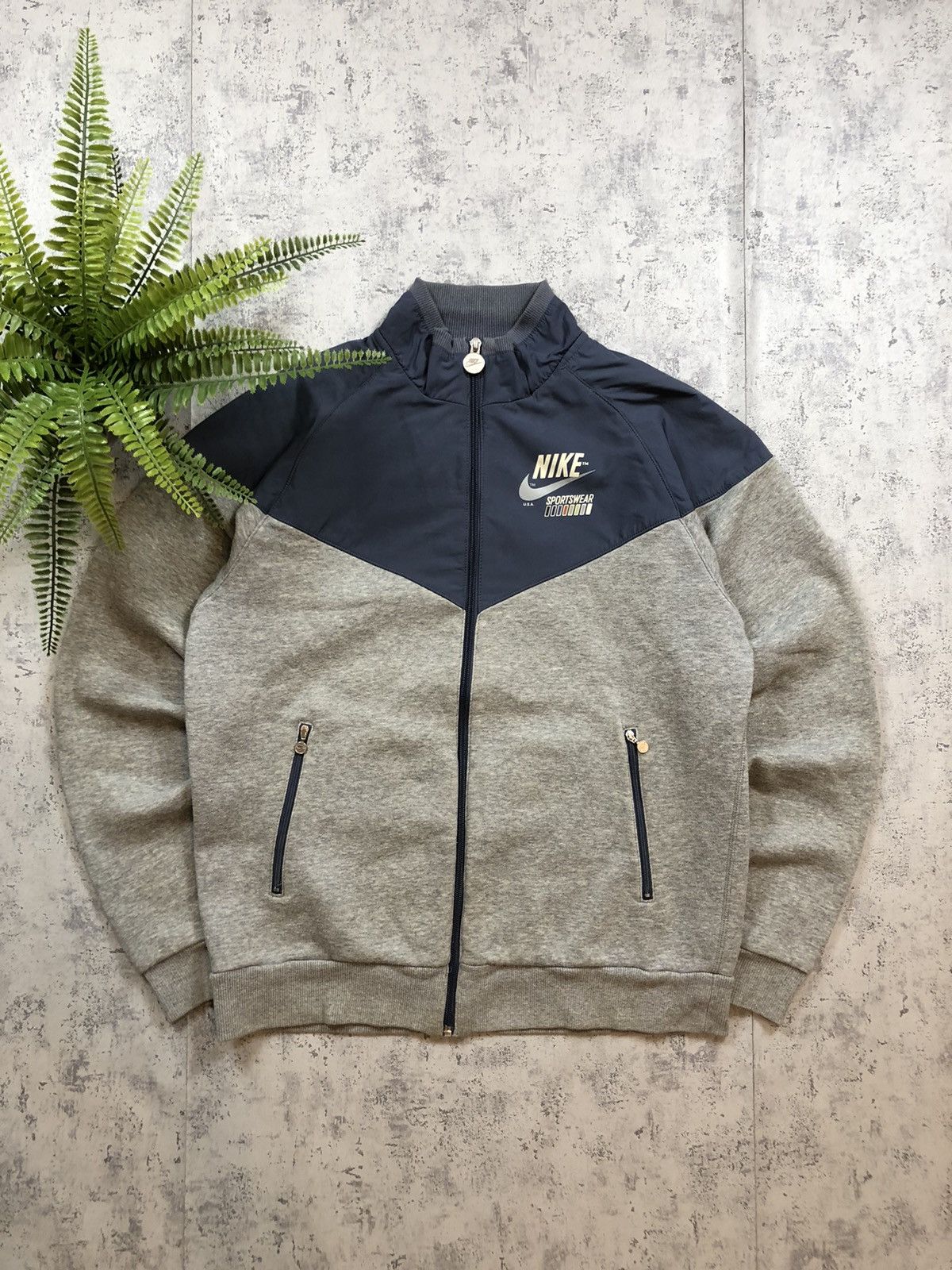 Nike × Streetwear × Vintage 90’s NIKE RETRO SWOOSH LOGO TRACK JACKET ...