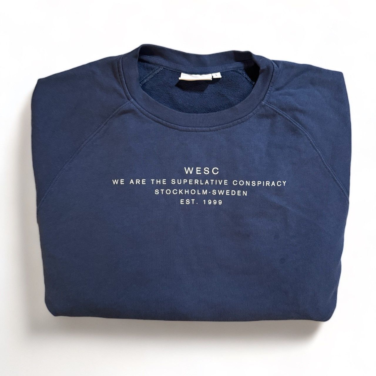 Wesc We Are The Superlative Conspiracy Logo Crewneck Sweatshirt | Grailed