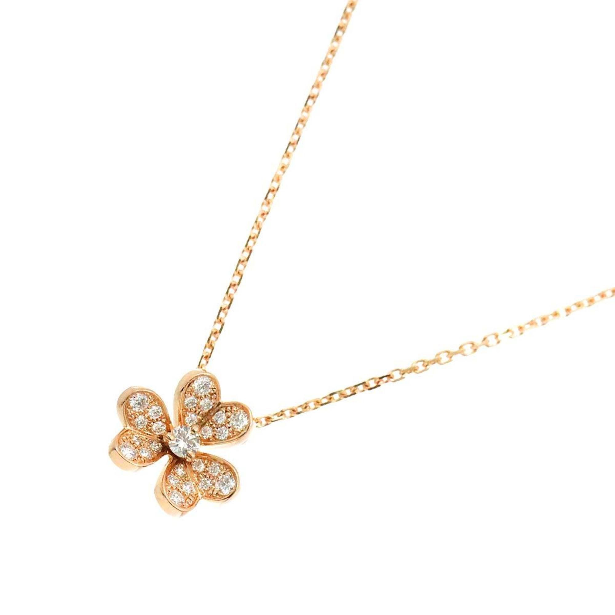 Van Cleef & Arpels Van Cleef & Arpels Frivole Diamond Necklace 40cm K18 PG 750 | Grailed