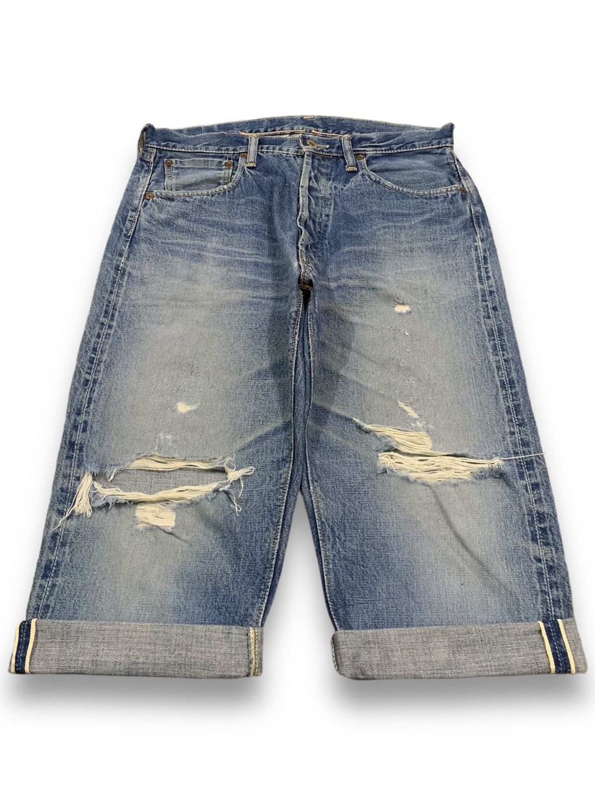 Japanese Brand Vintage Japan Warehouse & Co Selvedge Baggy Distressed ...