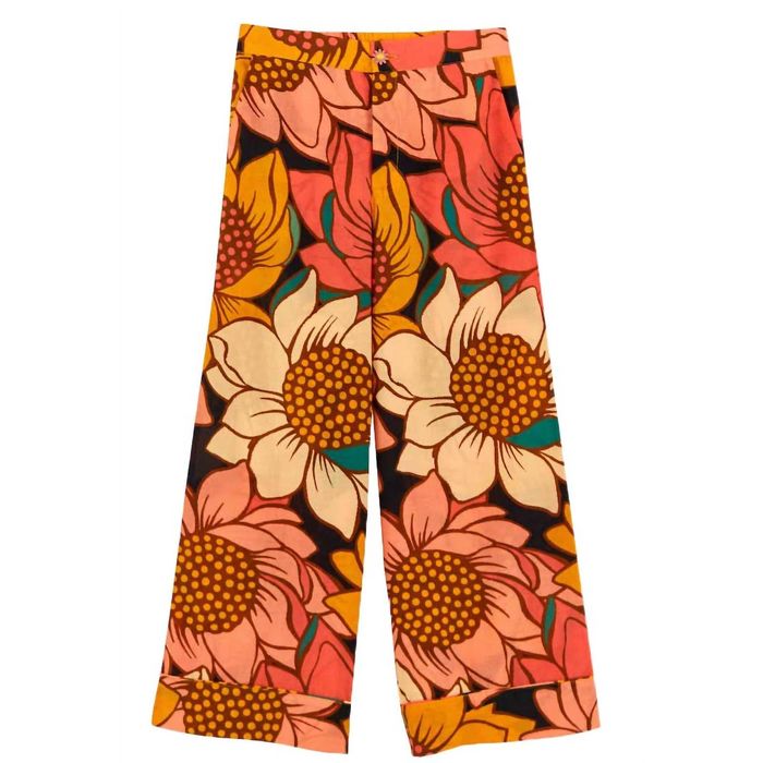 Farm Rio FARM RIO Colorful Sunflower Pants In Multi | Grailed