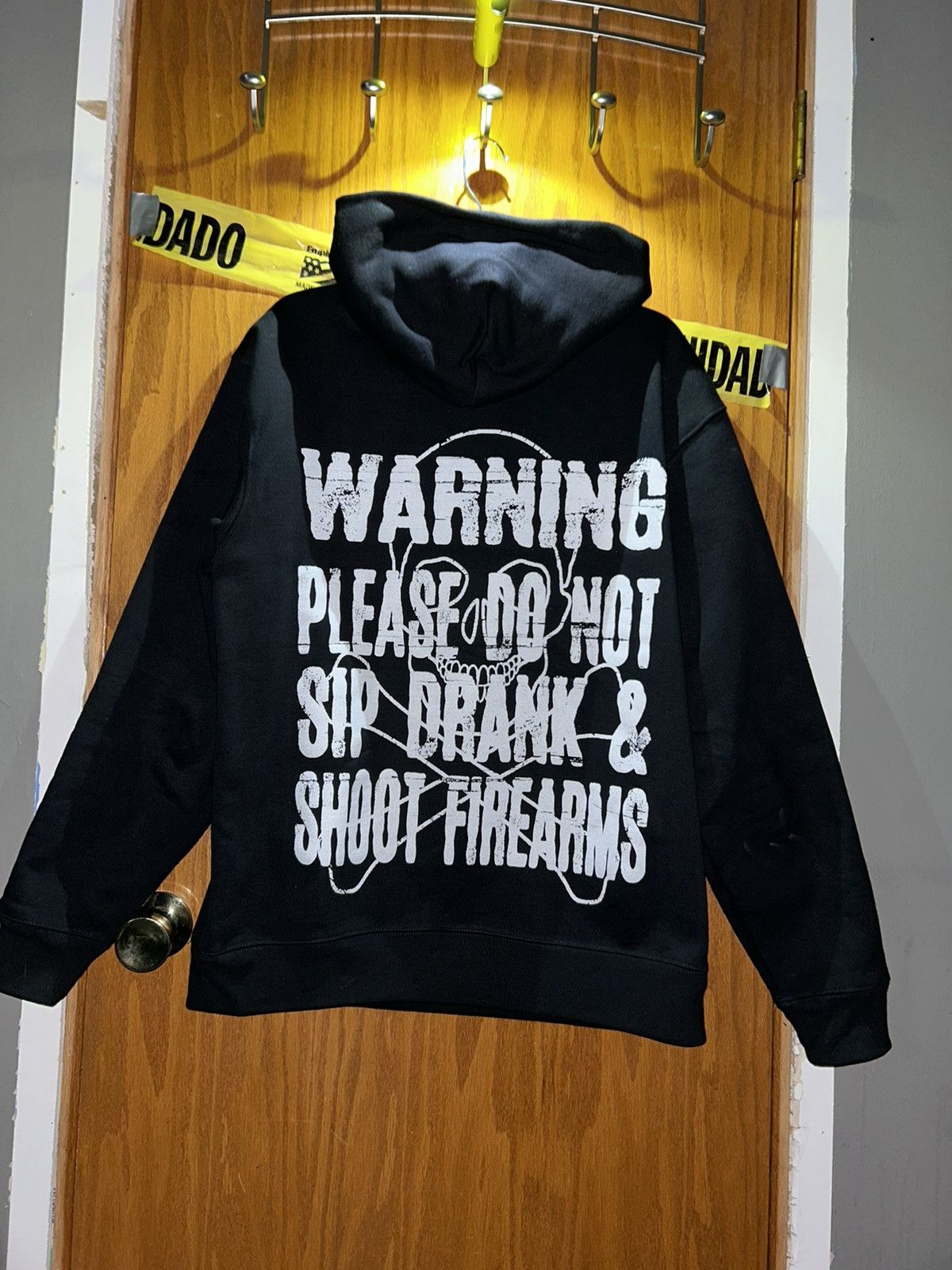 Awful Lot of Cough Syrup × Rare × Streetwear Awful Lot Of Cough Syrup “Warning Hoodie” | Grailed