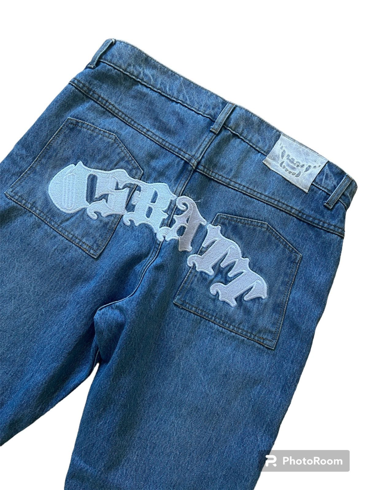 Streetwear YEARS OF TEARS PURE WATER OSBATT DENIM JEANS (LIGHT BLUE ...