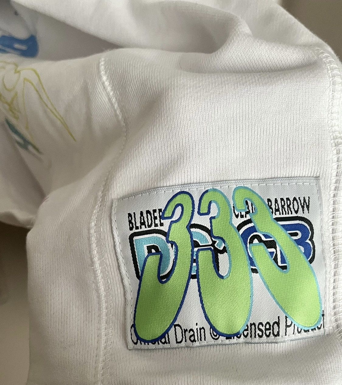 Drain Gang × Sad Boys Sbe Merch Bladee x Claire Barrow 333 Hoodie | Grailed