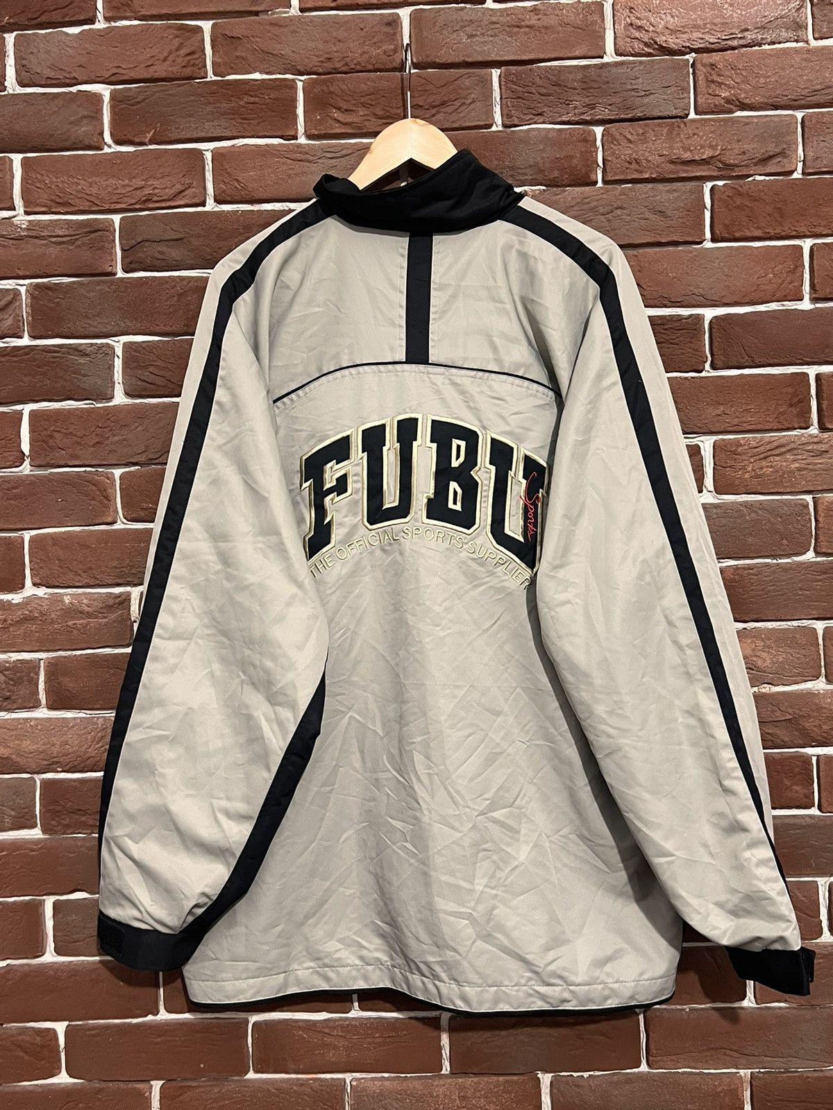 Vintage Vintage Fubu Sports Track Top Jacket Black Rap Streetwear | Grailed