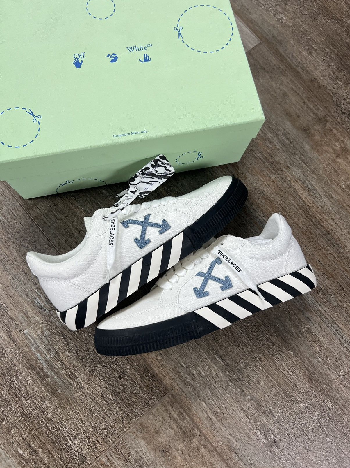 Off-White × Virgil Abloh NEW Off White Vulcanized Sneaker | Grailed
