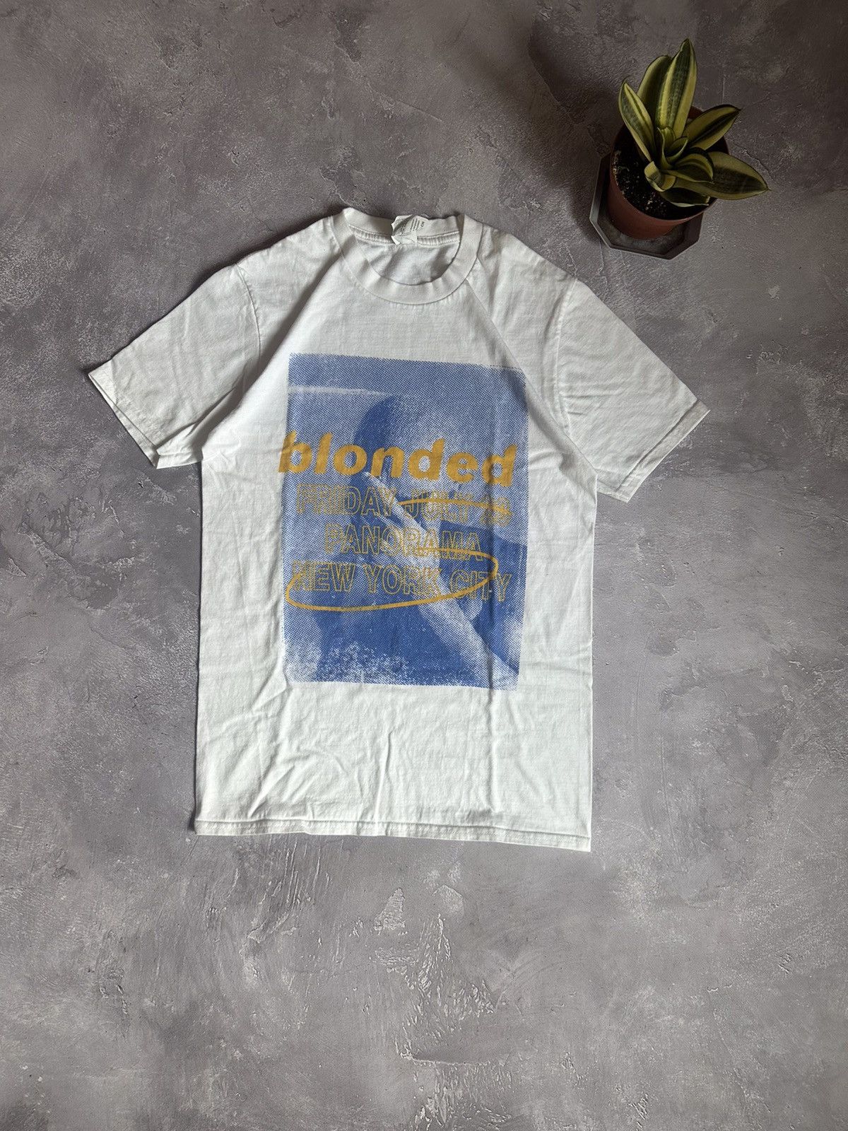 Frank Ocean RARE Blonded Frank Ocean tour merch white T shirt | Grailed