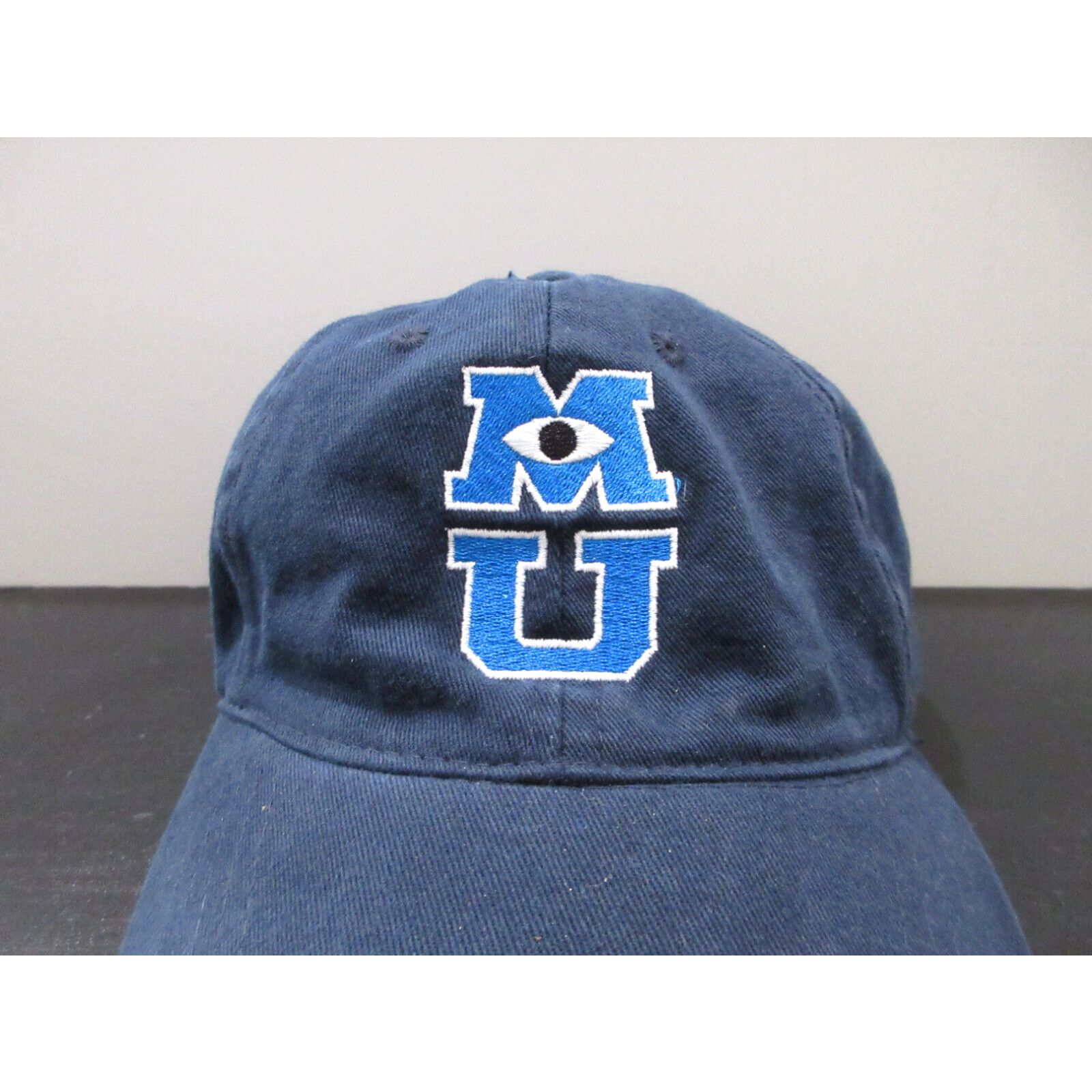 Disney Monsters Inc Hat Cap Strap Back Blue White Pixar Disney World ...