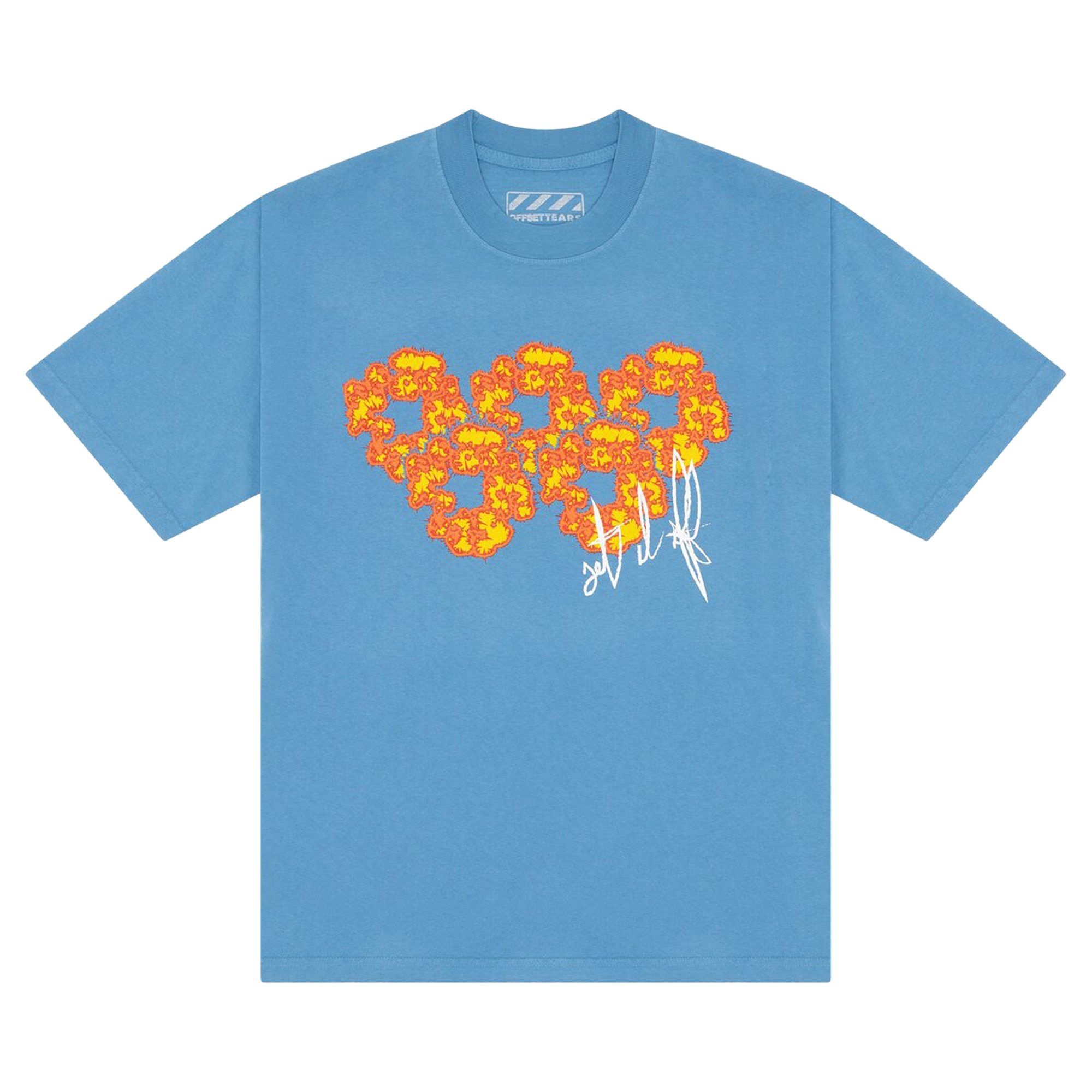 DENIM TEARS Denim Tears x Offset Tee 4 'Blue' | Grailed