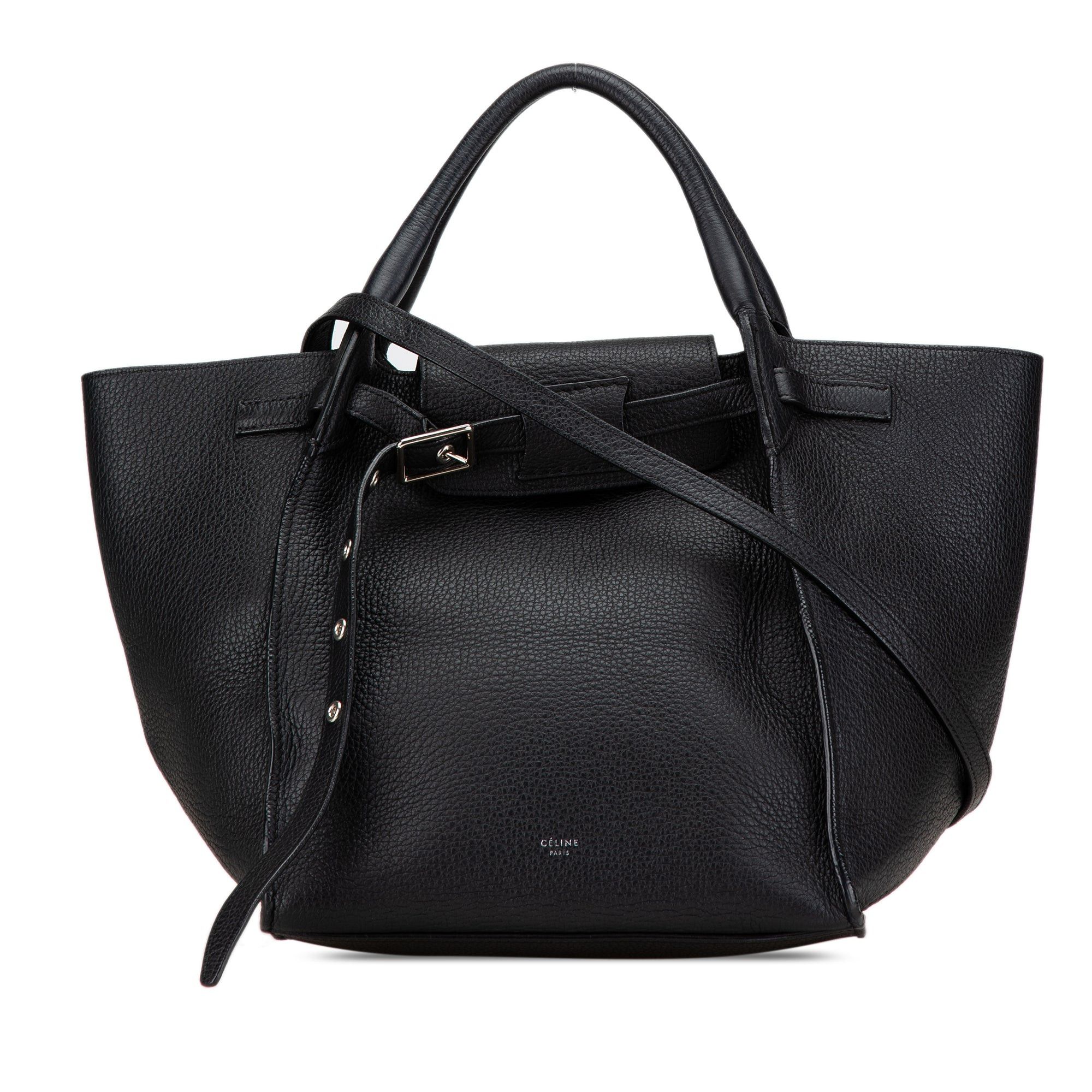 Celine Celine Small Big Leather Satchel Black | Grailed