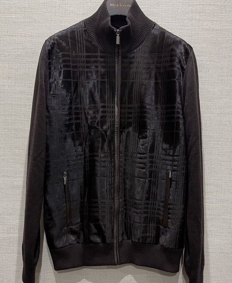 Zilli Zilli Fur Silk Leather Wool Bomber Cardigan Jacket | Grailed