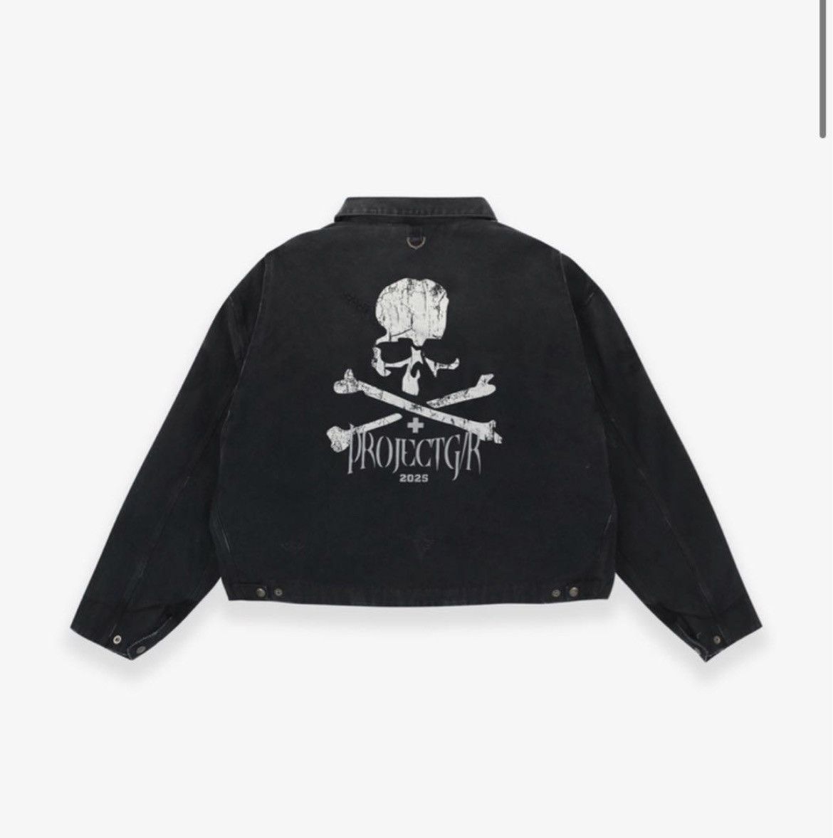 Mastermind Japan × PROJECT G/R DISTRESSED CANVAS WORK JACKET | Grailed