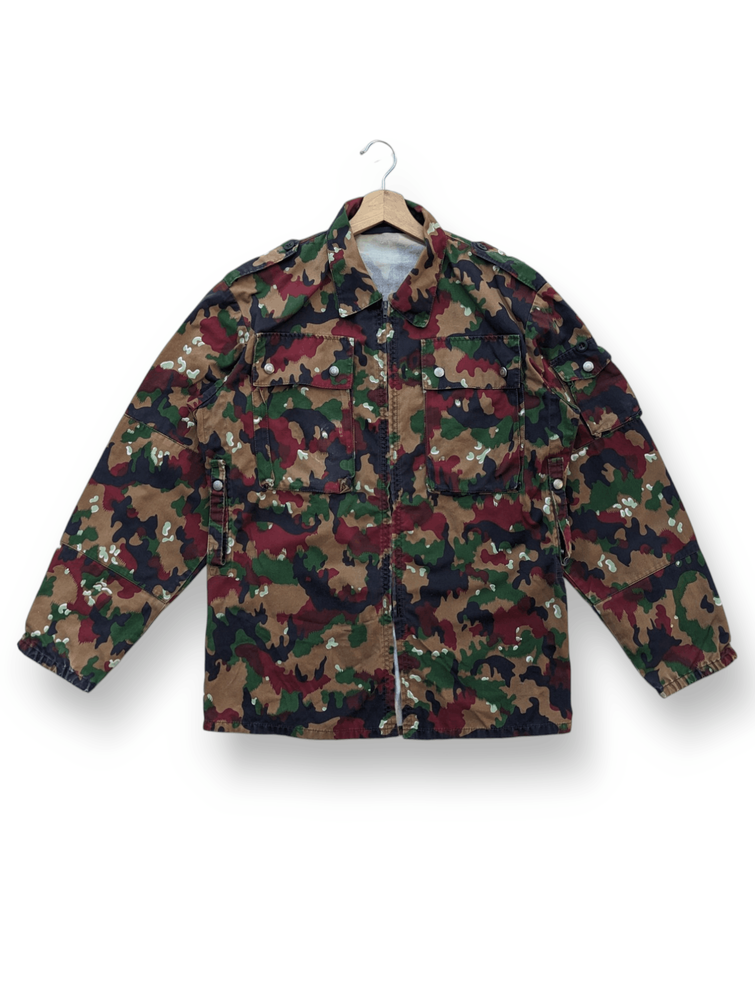 Camo × Military × Vintage Rare Vintage Swiss Army Alp Camo Jacket | Grailed