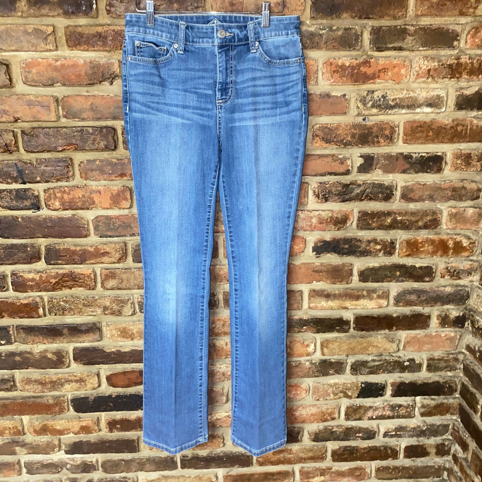 St. Johns Bay St. John's Bay Medium Wash Blue Denim Bootcut Leg Jeans 6 ...