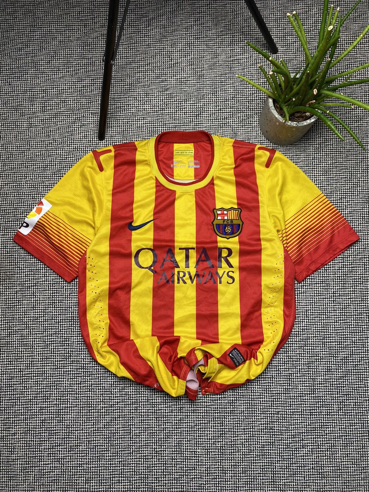 Nike Barcelona nike Soccer Jersey rare (fake) | Grailed