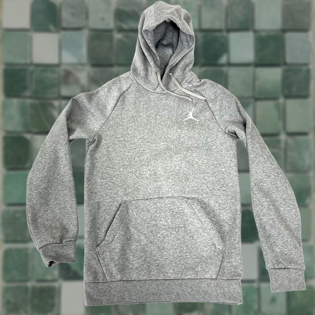 Jordan Brand Jordan Hoodie Mens SMALL Grey Nike Air Jumpman Essential ...