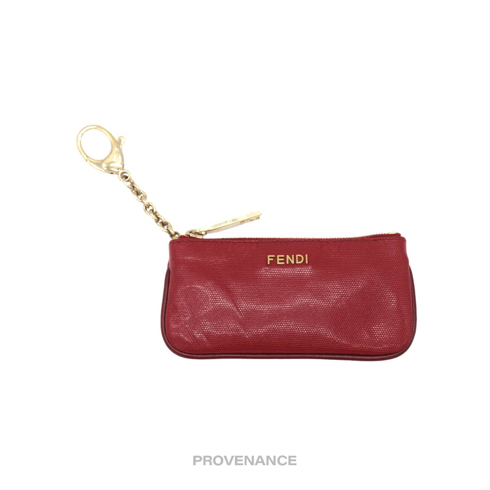 Fendi 🔴 Fendi Key Pouch Cles - Red Leather | Grailed