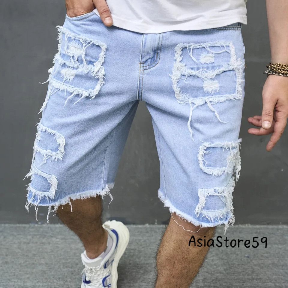 Vintage y2k washed jeans short pants for men | Grailed