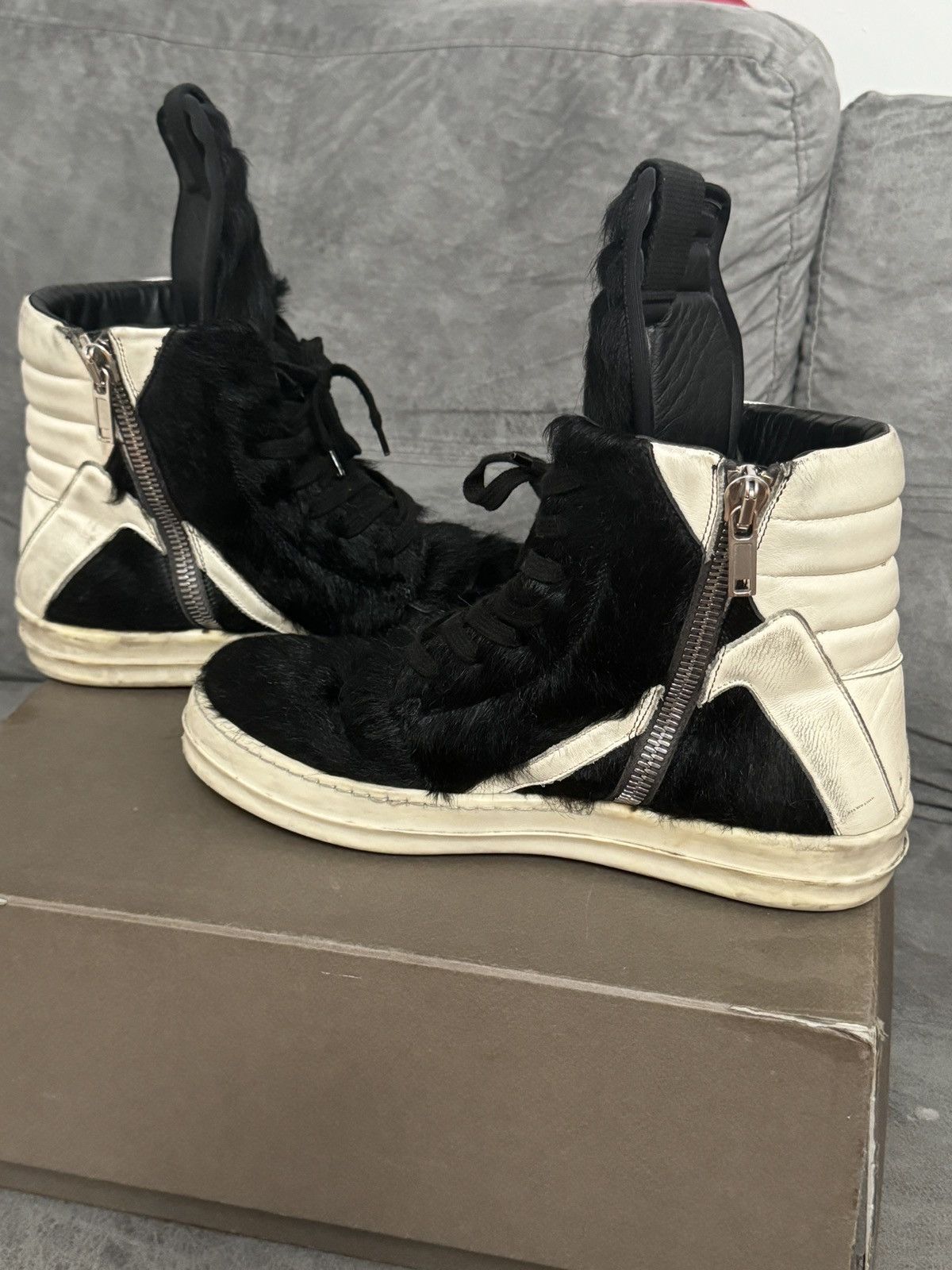 Rick Owens Rick Owens Pony Hair Geobaskets | Grailed