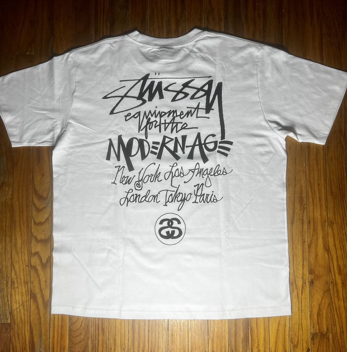 Stussy New Stussy Modern Age Large White T-Shirt With Tags | Grailed