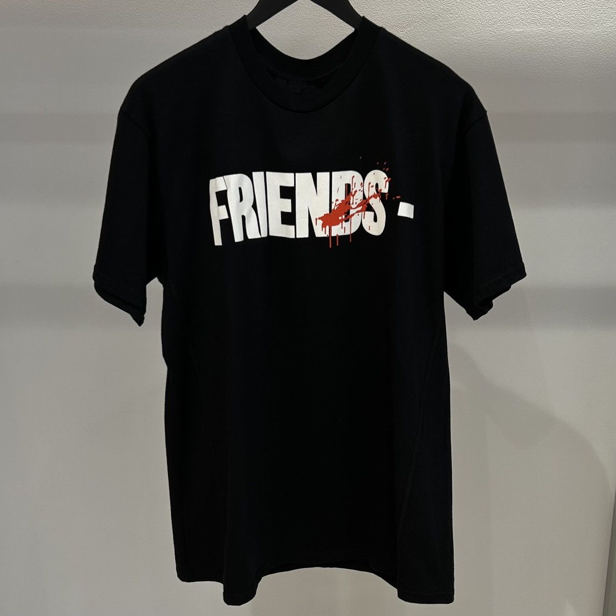Vlone Vlone FRIENDS- First 48 T-Shirt Black | Grailed
