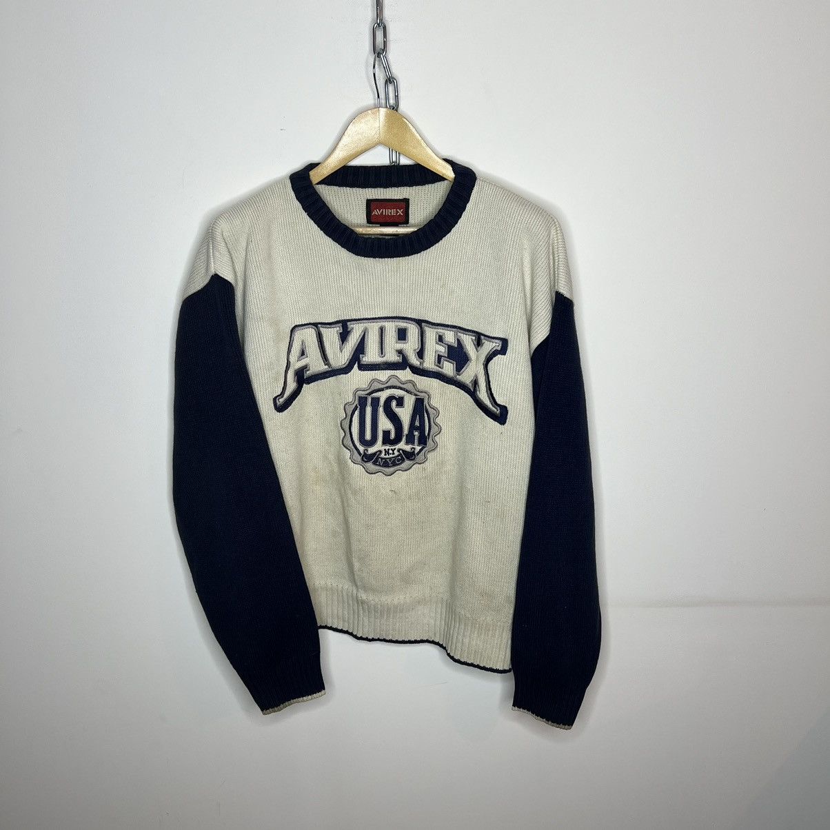 Avirex × Vintage Vintage AVIREX USAAF Army Military Design Hoodie ...