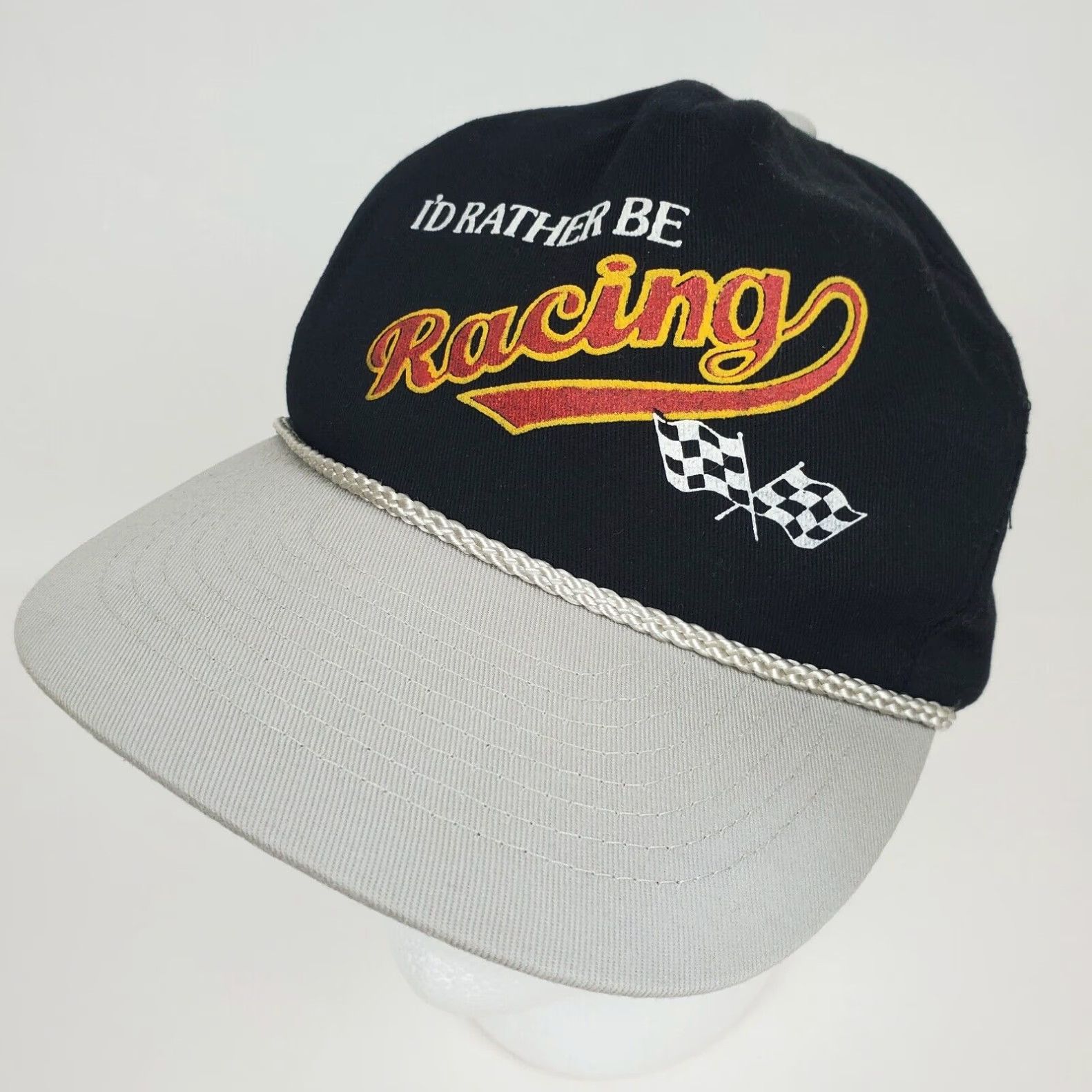 Vintage Authentic Classic Speedway Motorsports Racing Flag Adjustable ...