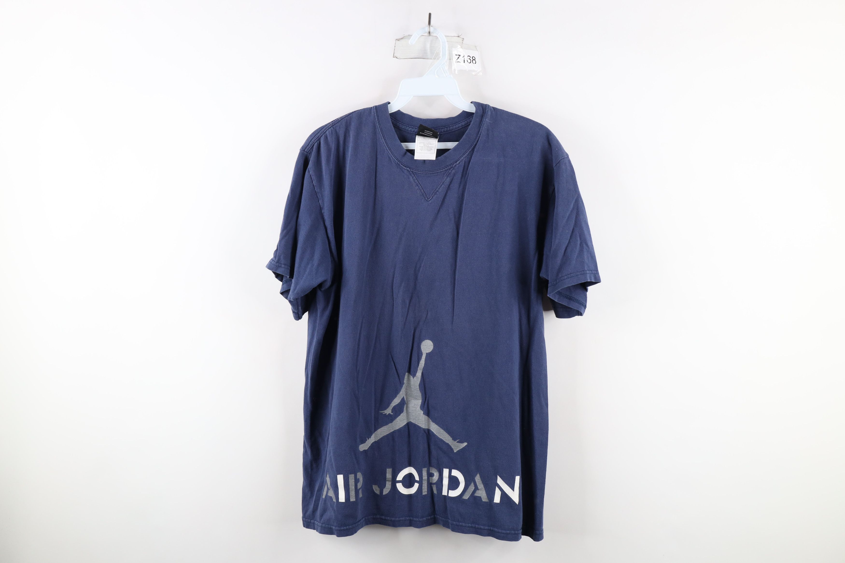 Nike × Vintage Vintage Nike Air Jordan Out Big Jumpman Logo Stencil T ...
