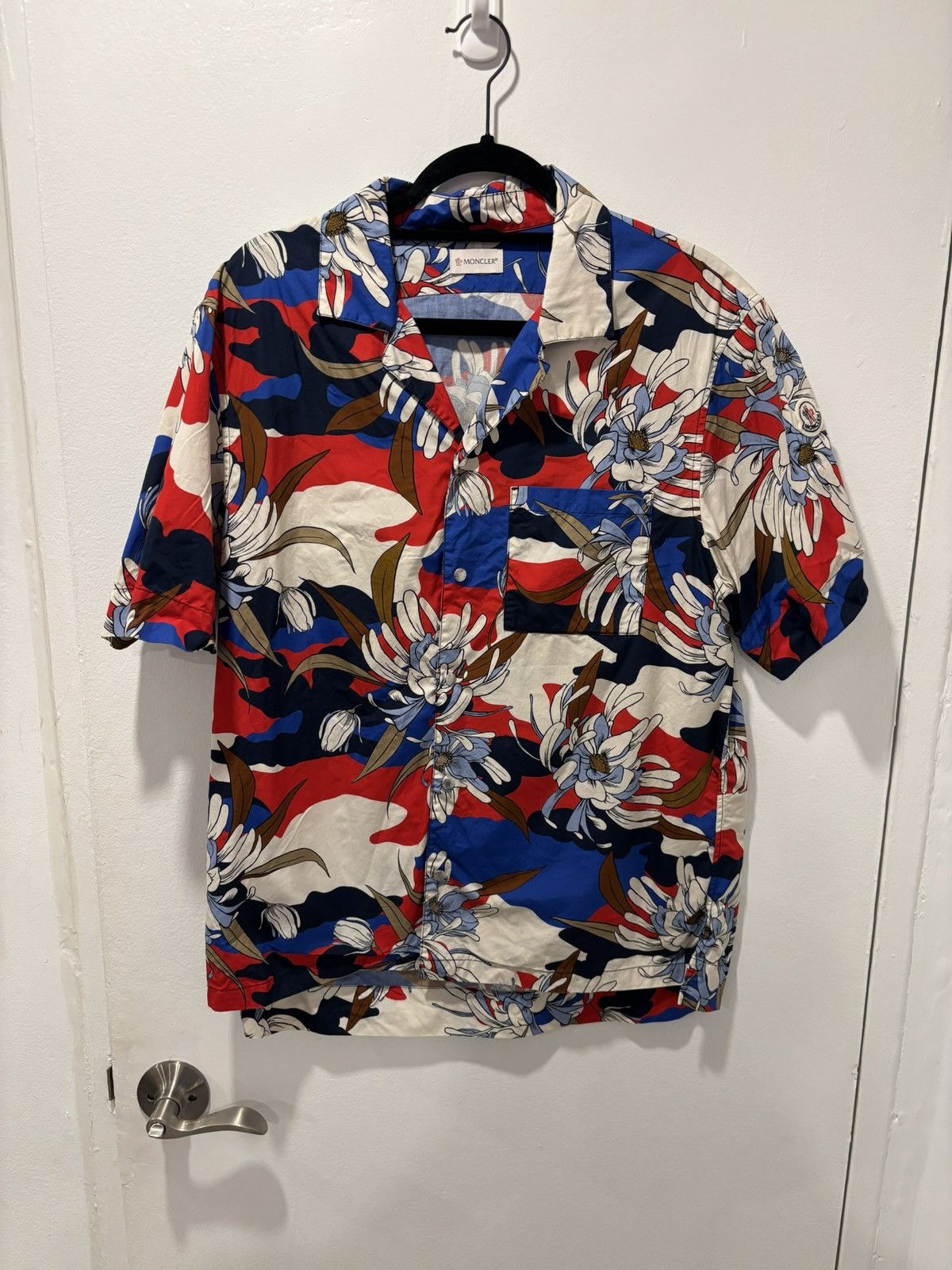 Moncler Moncler button up floral size large worn 1x | Grailed