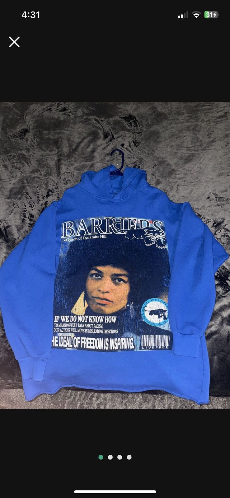Barriers Barriers Angela Davis Hoodie | Grailed