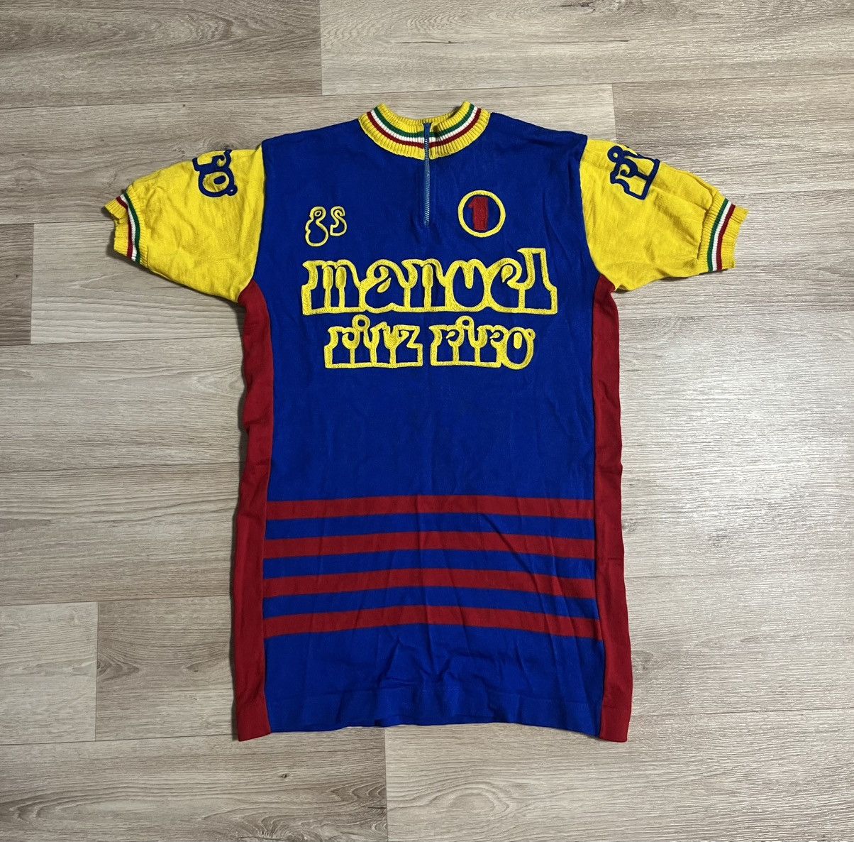 Vintage Vintage Wool Cycling Jersey Manuel Ritz Pipo' Eroica 70 | Grailed