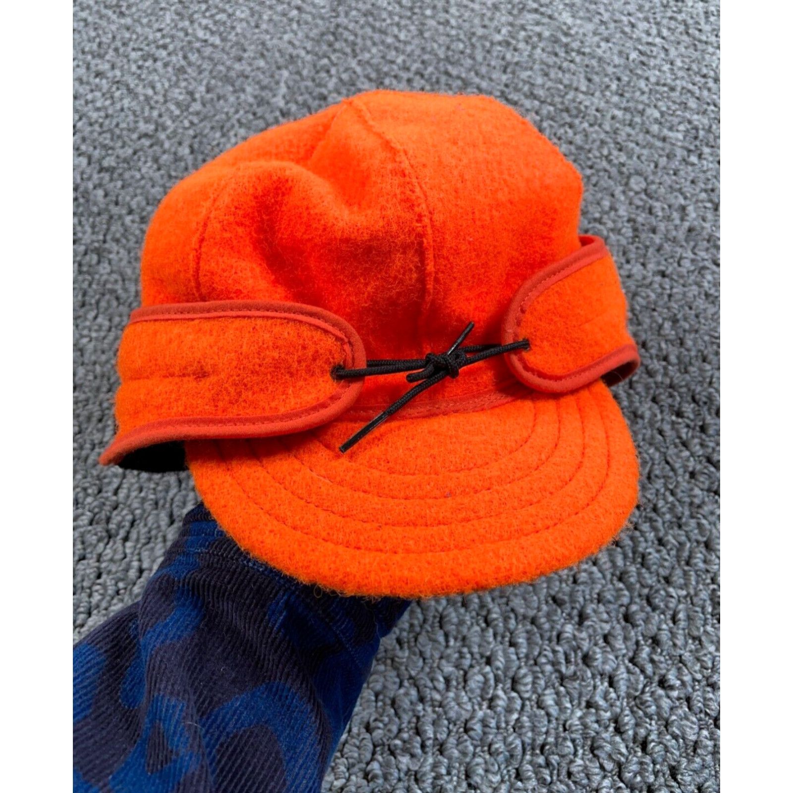 Vintage Stormy Kromer The Original Cap Adult 7 Blaze Orange Wool ...