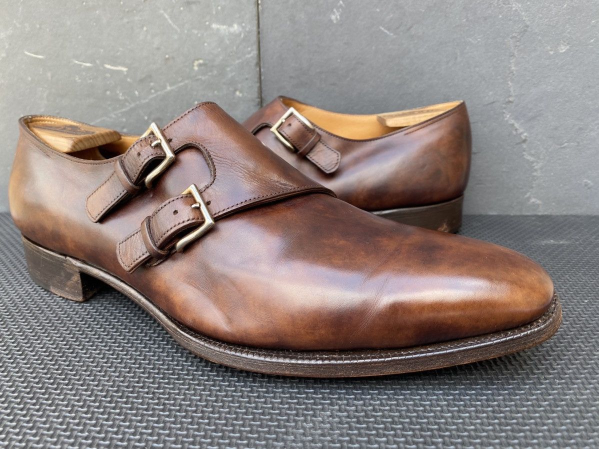 John Lobb JOHN LOBB Chapel Dark Brown Museum William Double Monk Strap | Grailed