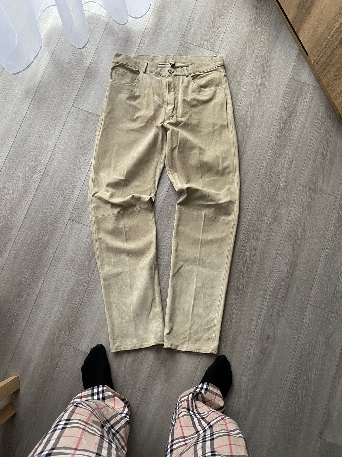 Vintage Vintage Freaks Store Suede Leather Pants | Grailed