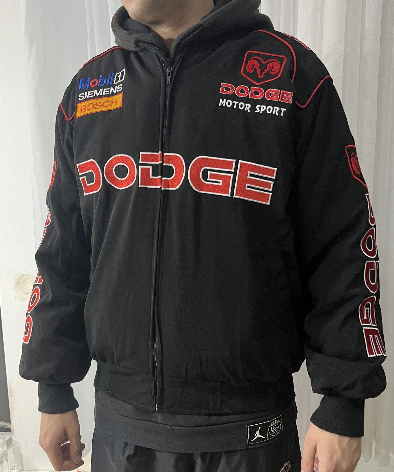NASCAR × Racing × Vintage Vintage Dodge Racing Y2K Bomber Jacket NASCAR ...